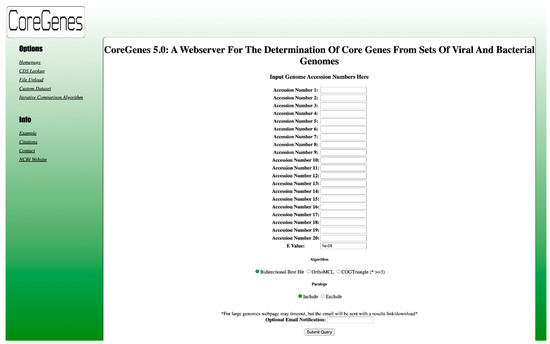CoreGenes5.0: An Updated User-Friendly Webserver for the Determination ...