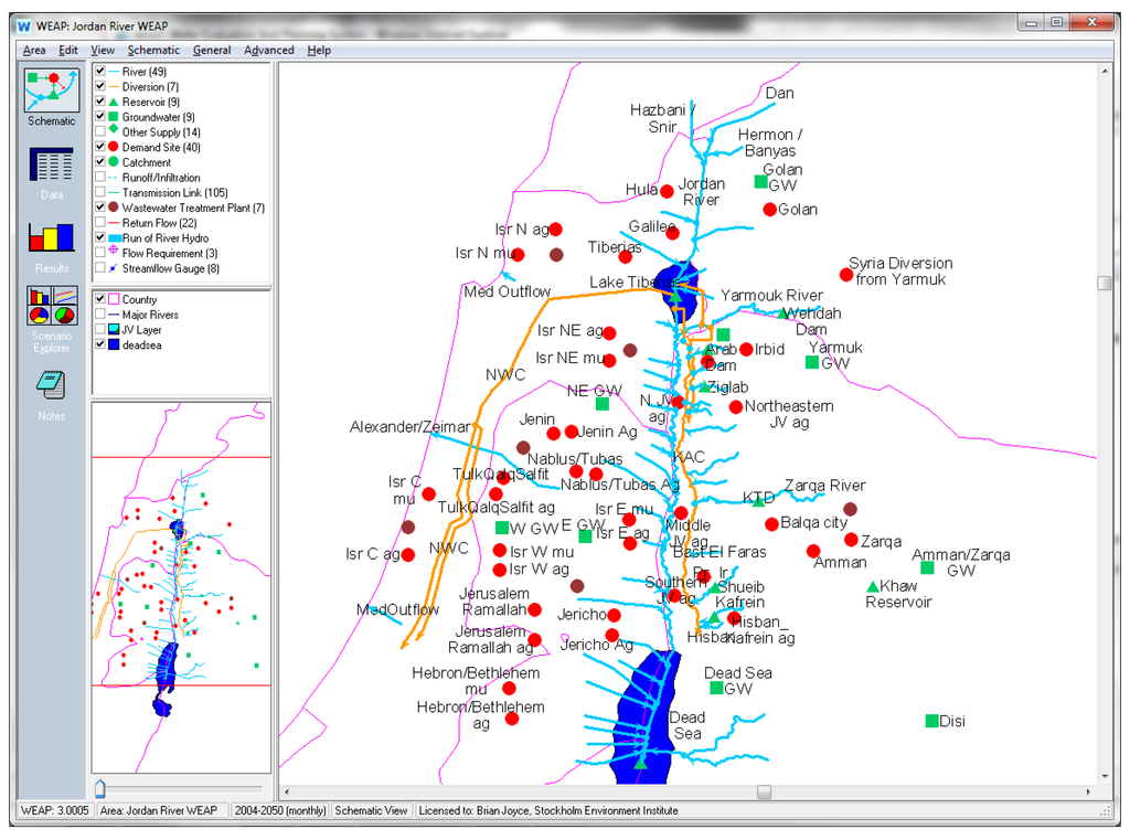A Water Resources Planning Tool for the Jordan River Basin