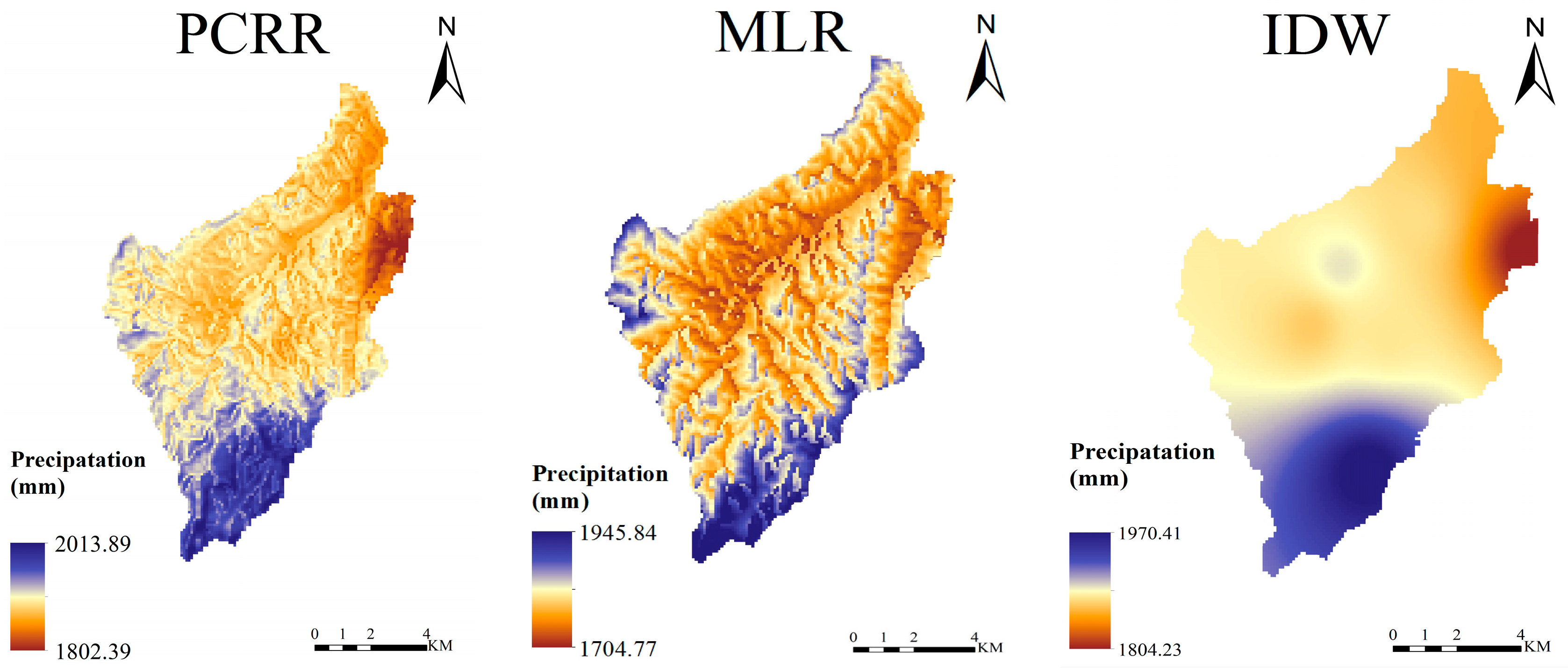 Comparison of Spatial Interpolation Schemes for Rainfall Data and ...
