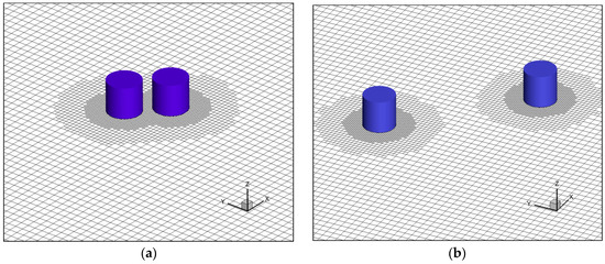 Computational Modeling of Flow and Scour around Two Cylinders in Staggered Array