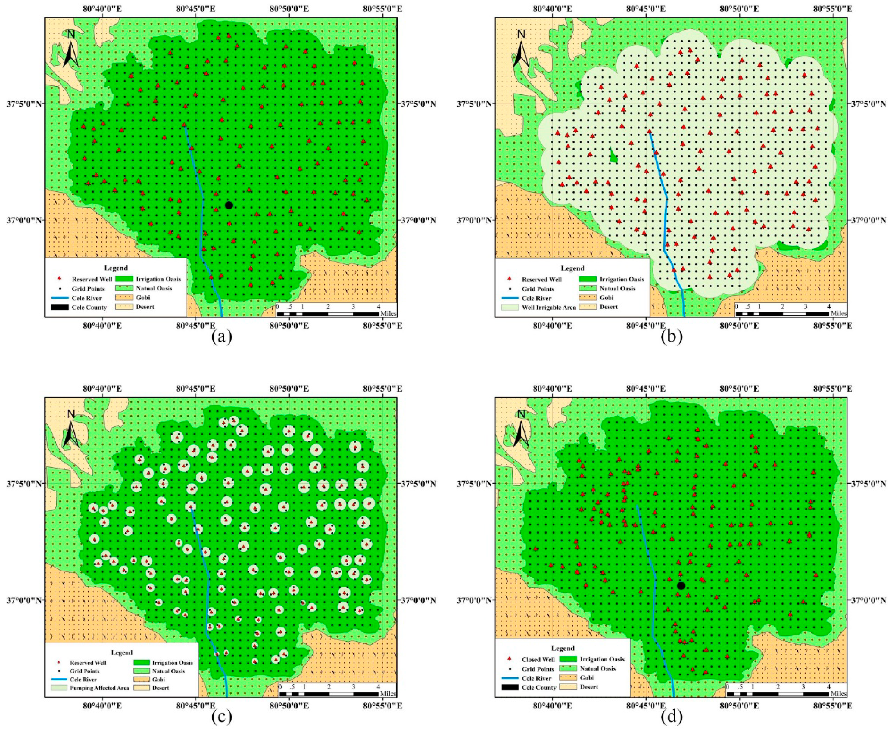 A Mixed Integer Linear Programming Method for Optimizing Layout of Irrigated Pumping Well in Oasis
