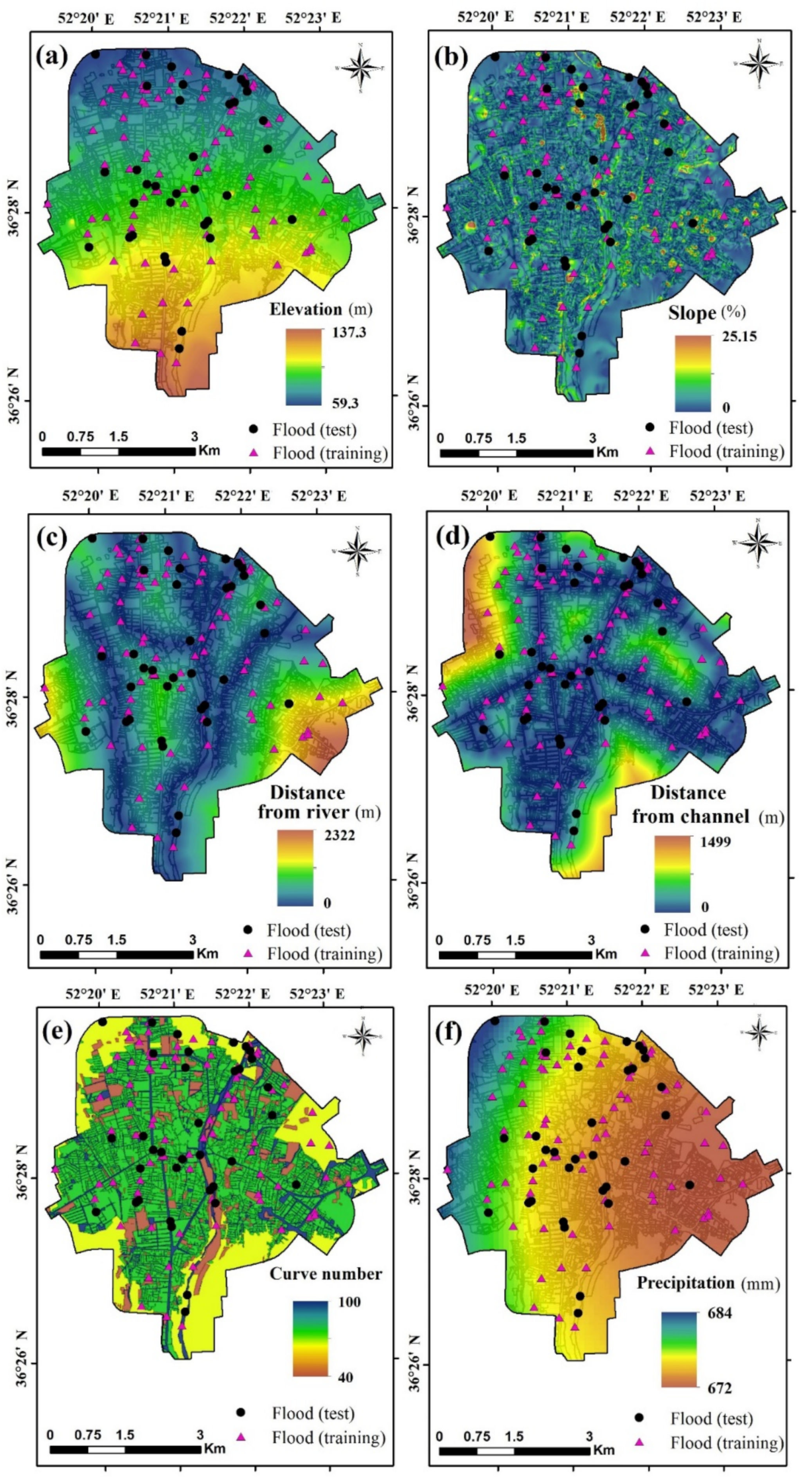 Urban Flood Hazard Modeling Using Self-Organizing Map Neural Network