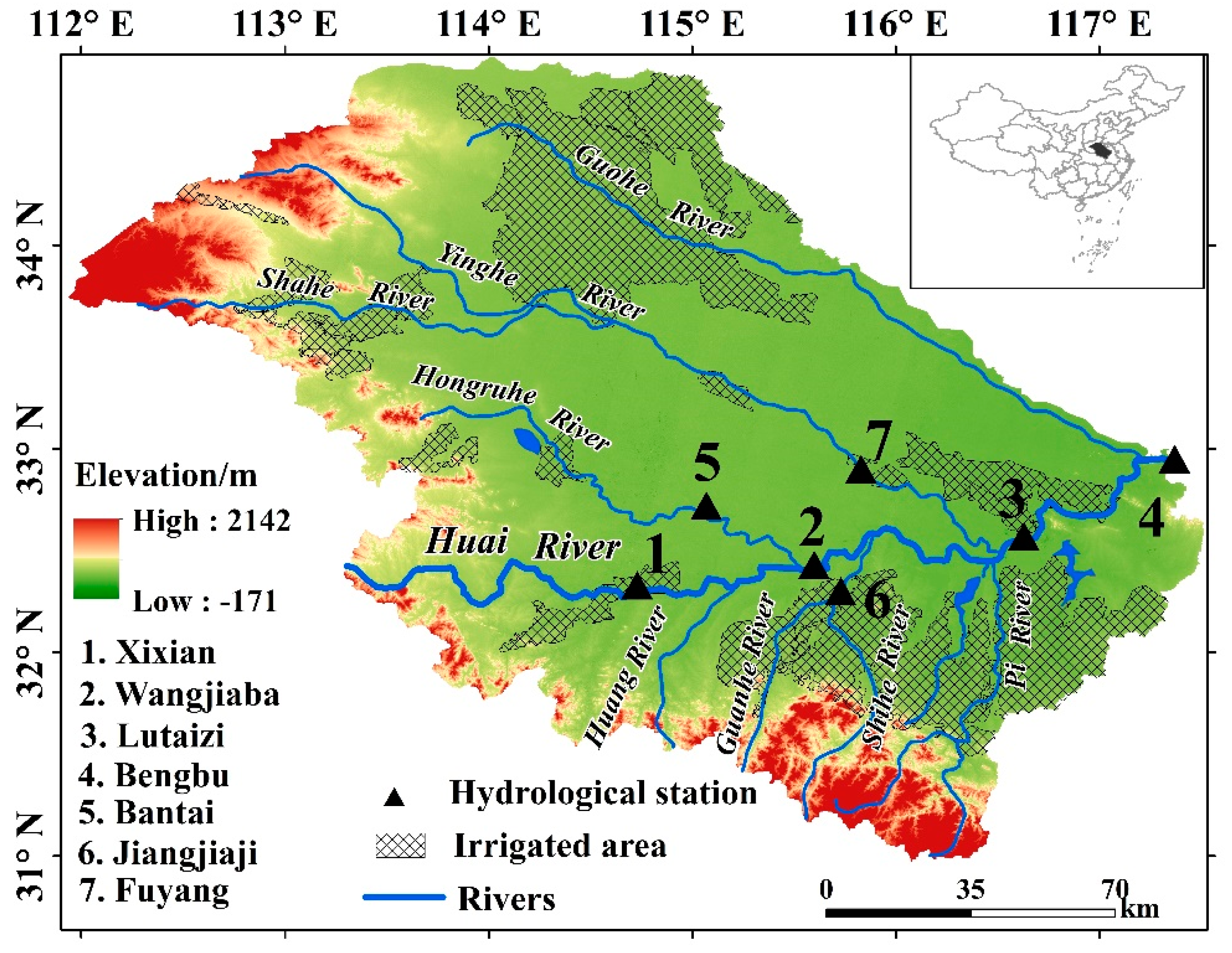 Hydrological Drought Regimes of the Huai River Basin, China ...