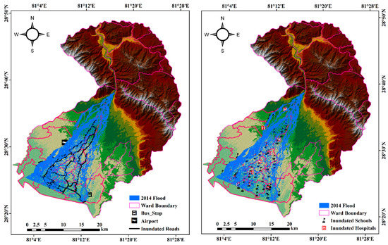 A Model-Based Flood Hazard Mapping on the Southern Slope of Himalaya