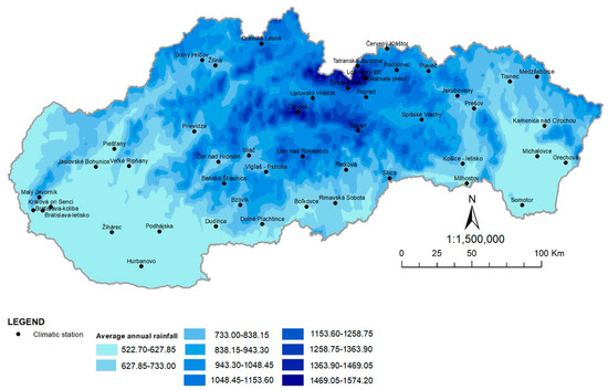 Long-Term Analysis of Precipitation in Slovakia