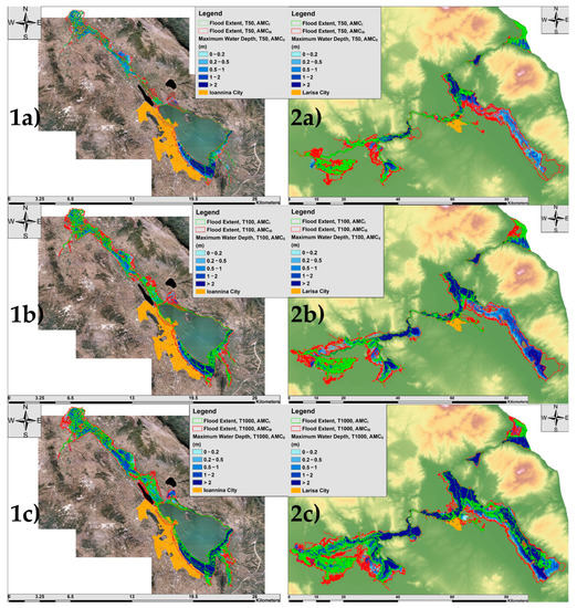 A Flood Inundation Modeling Approach for Urban and Rural Areas in Lake and Large-Scale River Basins