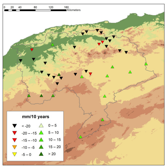 Analysis of the Spatiotemporal Annual Rainfall Variability in the Wadi ...