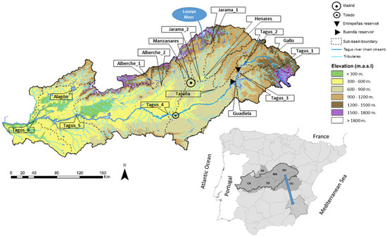 Tagus River Map Europe