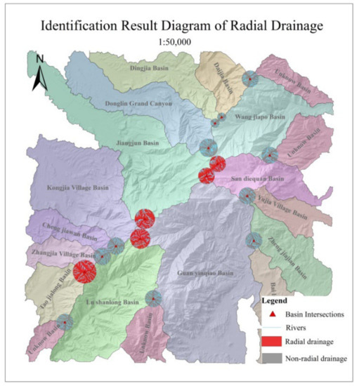 A Novel Method to Identify Radial Drainage Based on Morphological Features