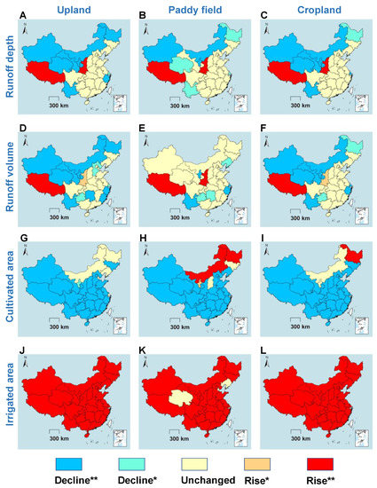 Long-Term (1990–2013) Changes and Spatial Variations of Cropland Runoff ...