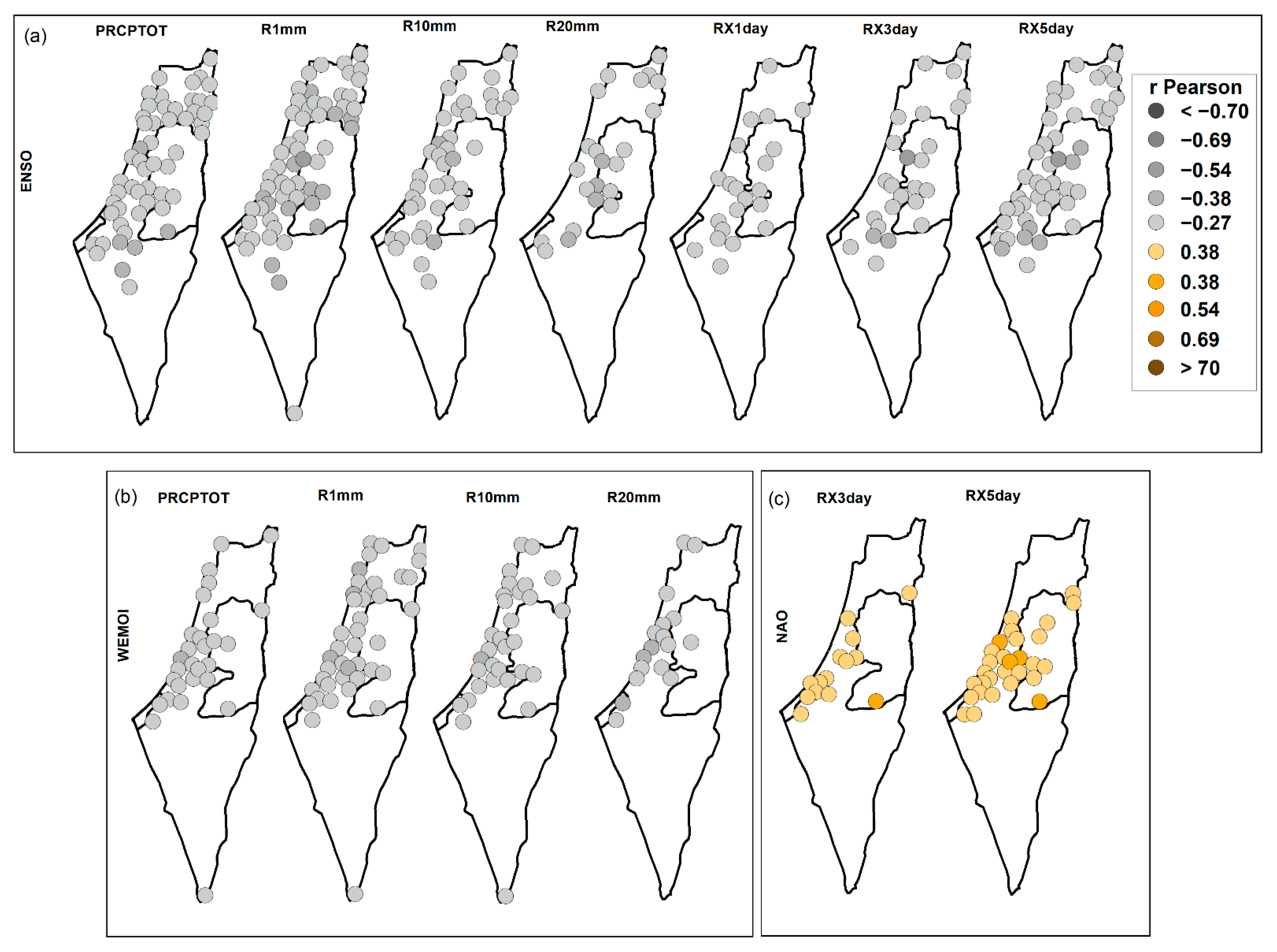 Extreme Rainfall Indices in Southern Levant and Related Large-Scale ...