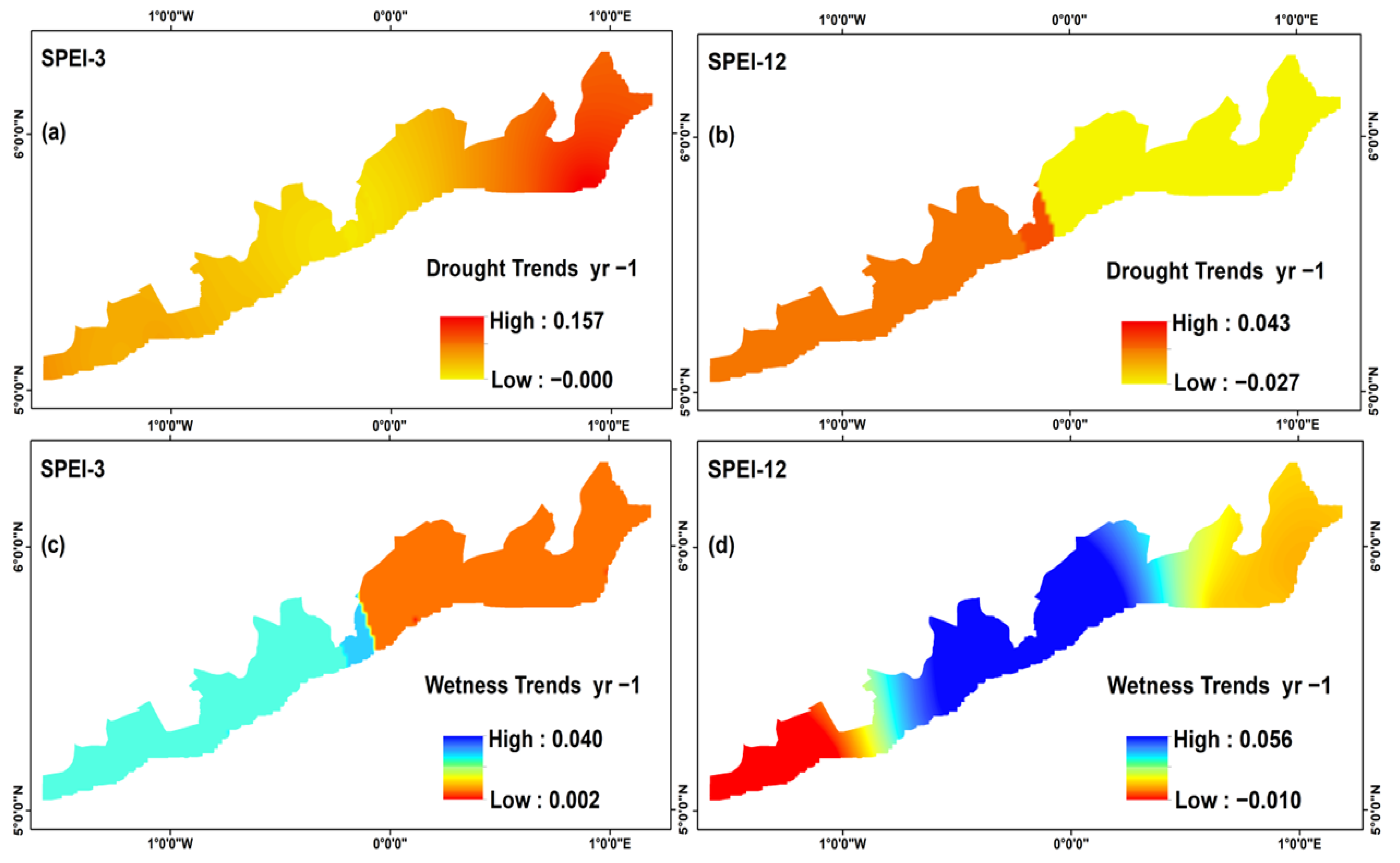 Spatiotemporal Characteristics of Meteorological Drought and Wetness ...