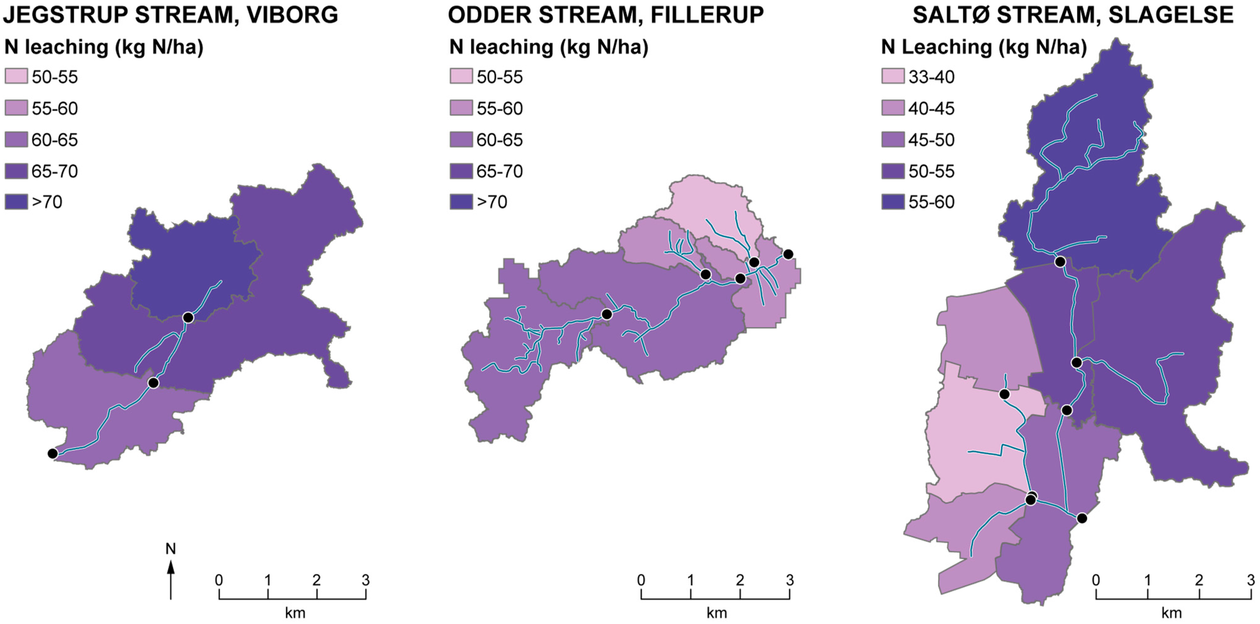 High Spatial Resolution Nitrogen Emission and Retention Maps of Three ...