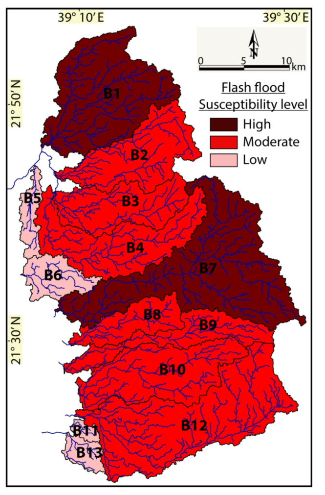 Morphometric Parameters and Geospatial Analysis for Flash Flood ...