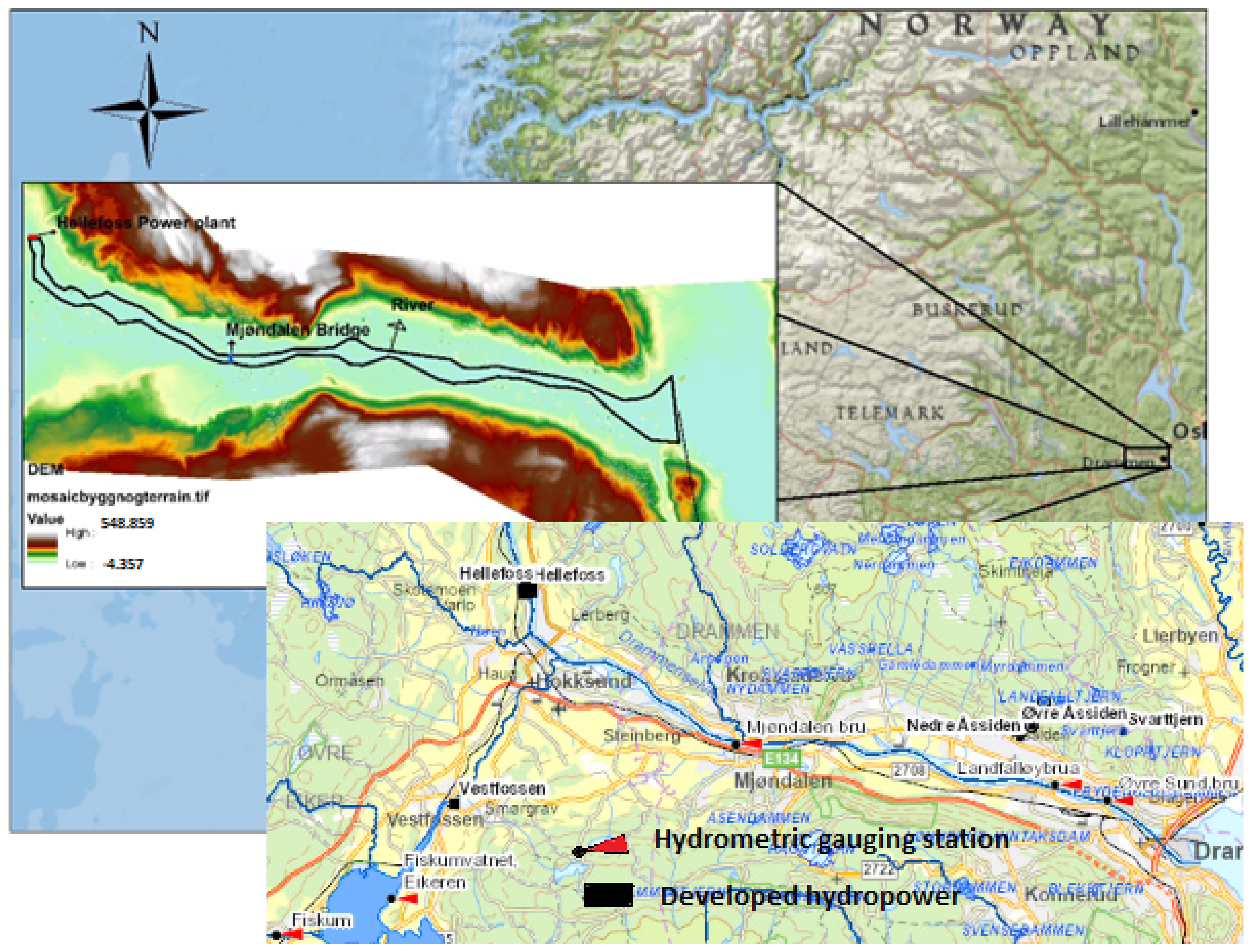 Quantitative Flood Risk Assessment in Drammenselva River, Norway