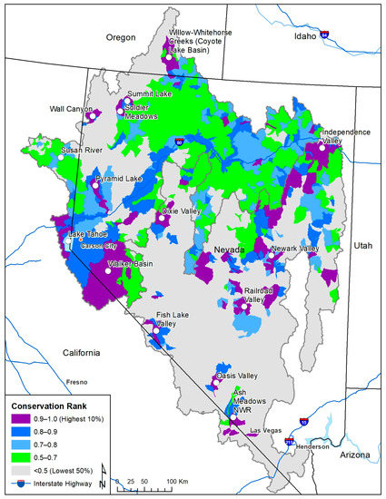 Spatial Conservation Assessment for Native Fishes in the Lahontan and ...