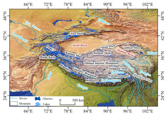 Karakoram Mountains Map