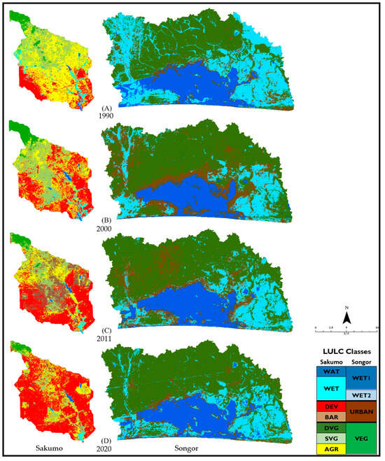 Catchment-Scale Land Use and Land Cover Change Analysis in Two Coastal ...