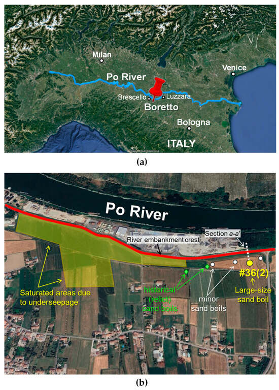 A Sand Boil Database for Piping Risk Management in the Po River, Italy