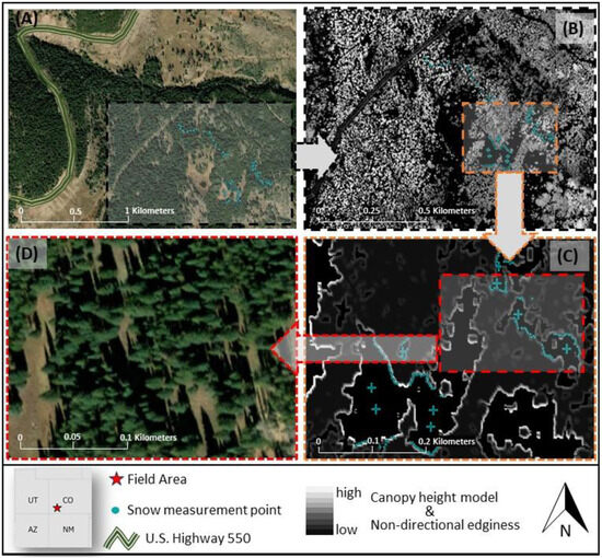 Water | Free Full-Text | Modeling Forest Snow Using Relative Canopy Structure Metrics