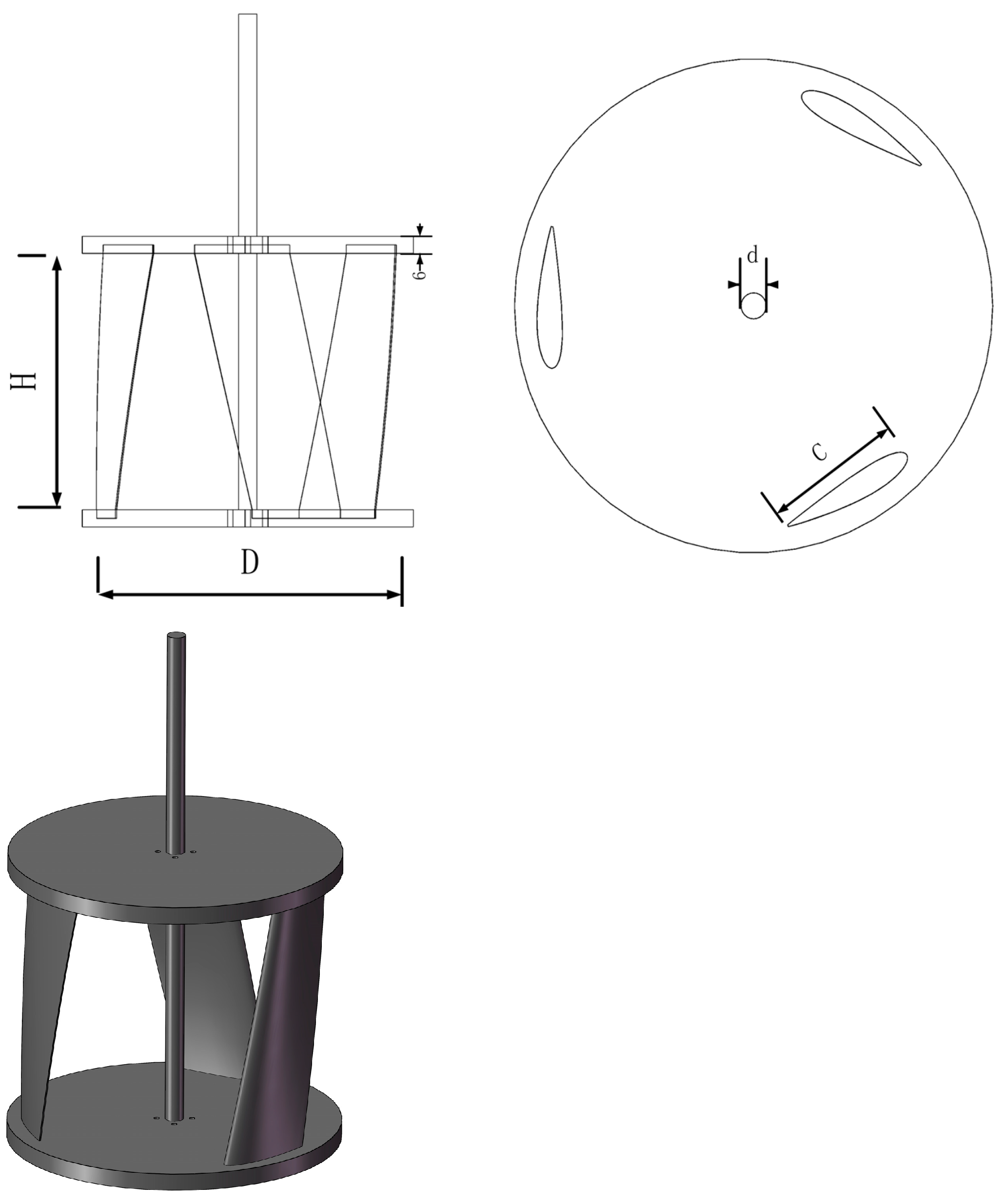 Influence of Airfoil Curvature and Blade Angle on Vertical Axis Hydraulic Turbine Performance in ...