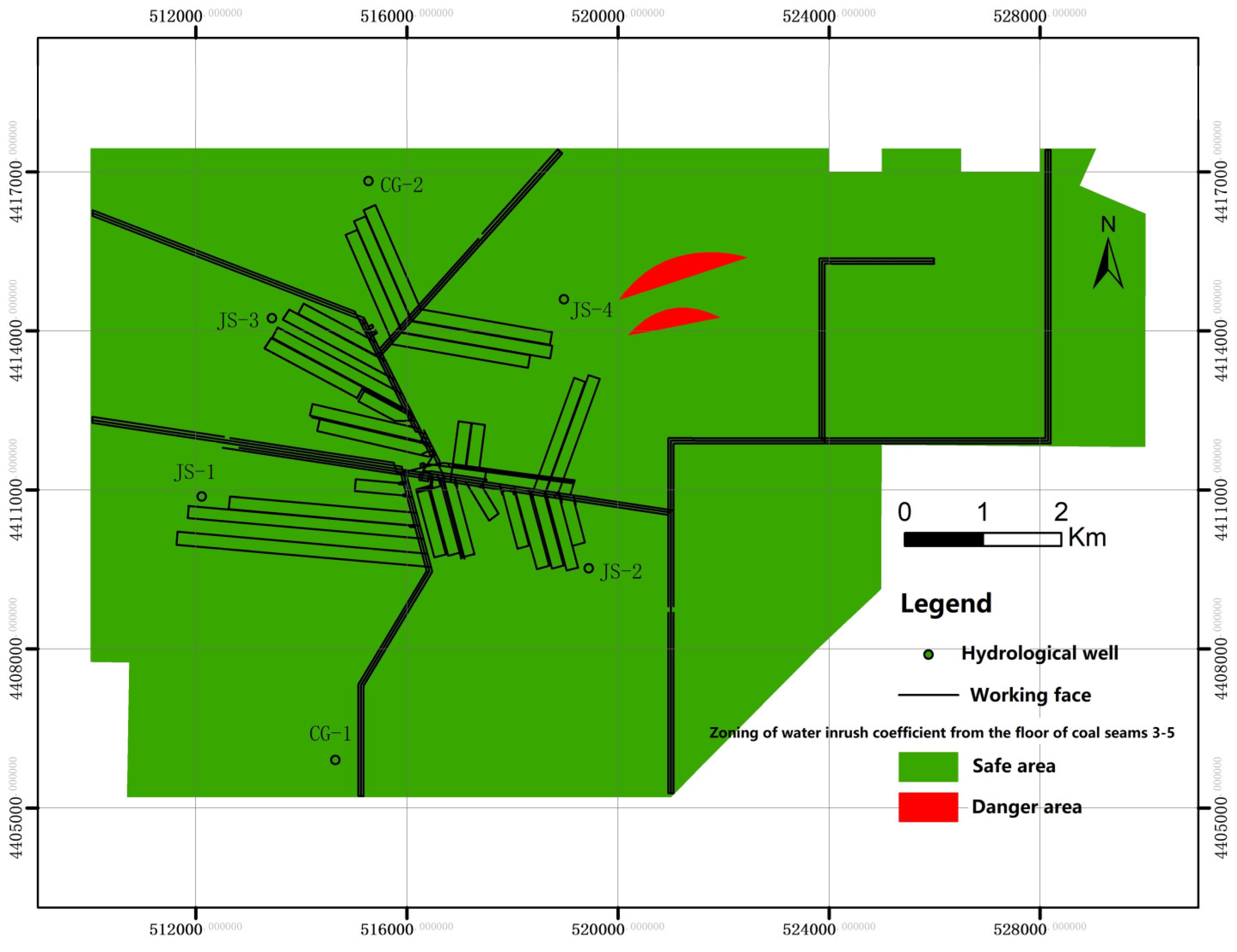 Evaluation of Water Inrush Risk in the Fault Zone of the Coal Seam ...