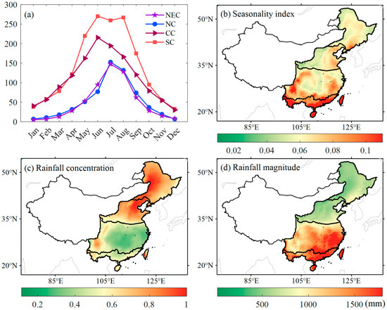 Spatial and Temporal Variations in Rainfall Seasonality and Underlying ...