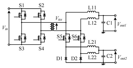 2 kW Dual-Output Isolated DC/DC Converter Based on Current Doubler and ...